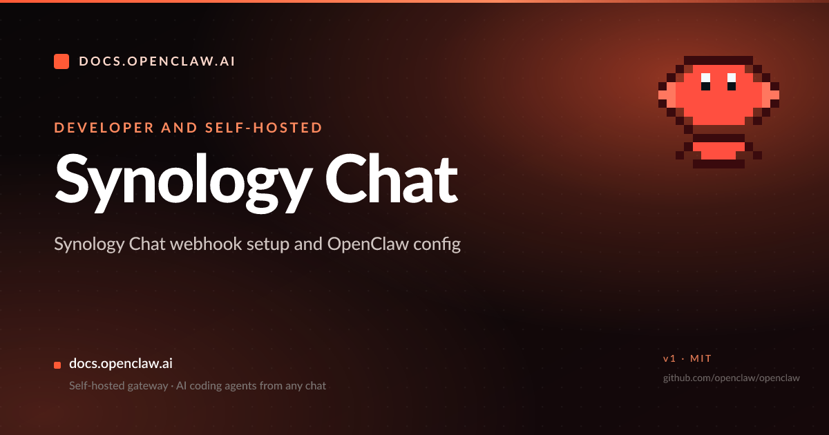 Synology Chat - OpenClaw