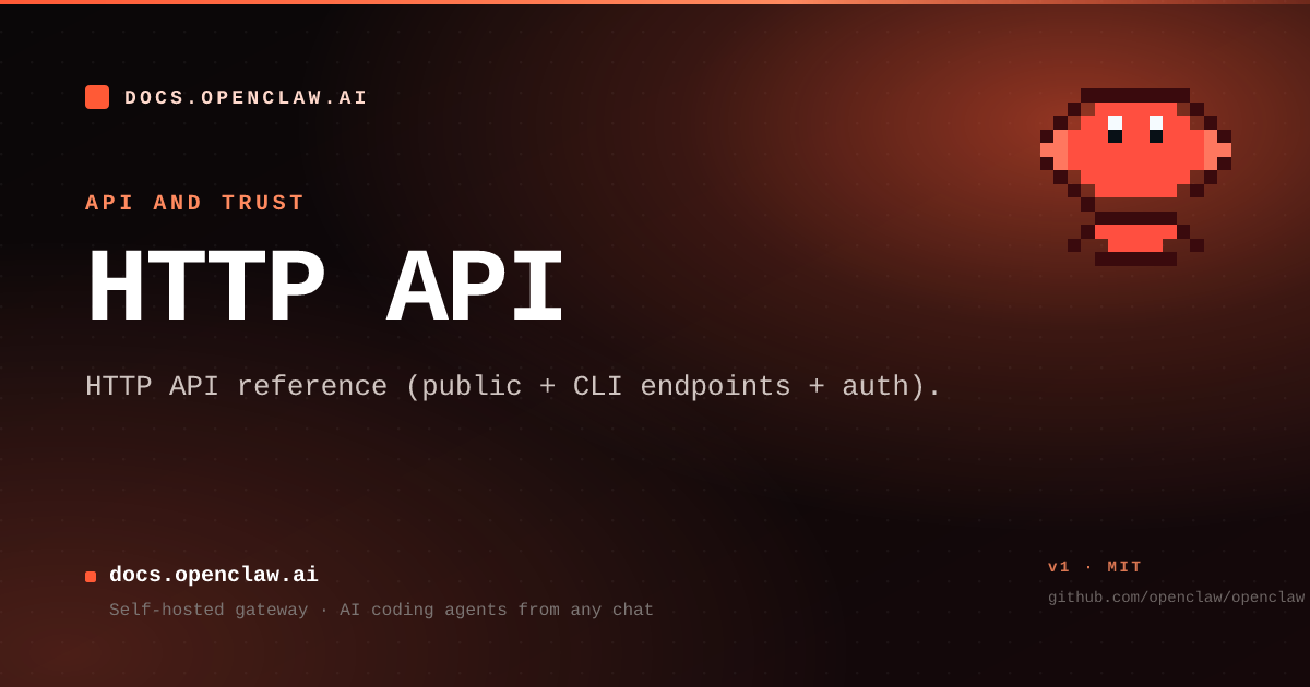 HTTP API - OpenClaw