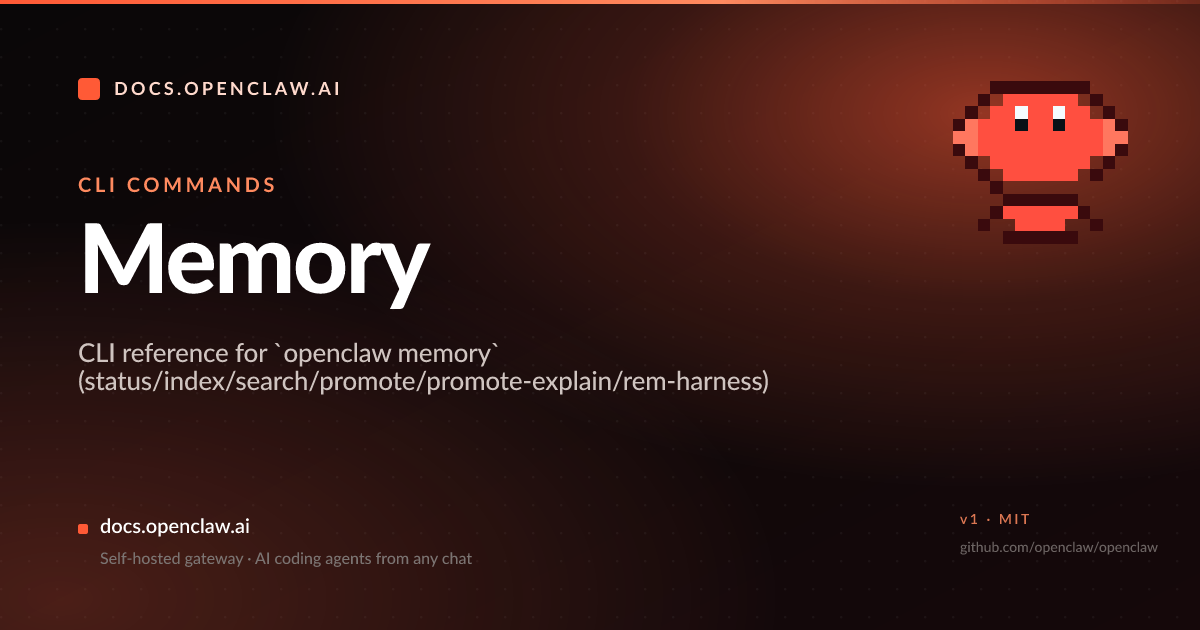 Memory - OpenClaw