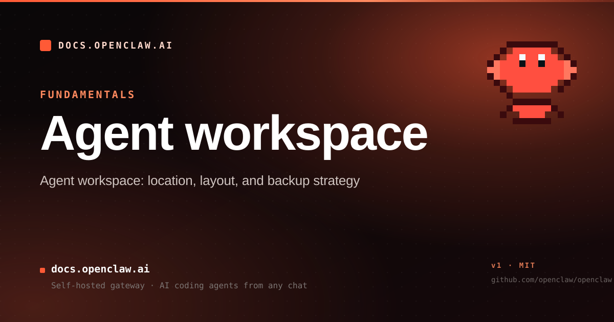 Agent workspace - OpenClaw