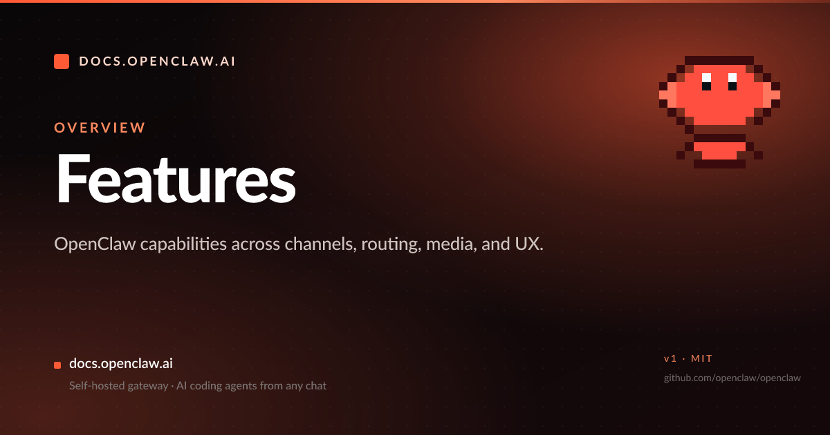 Features - OpenClaw