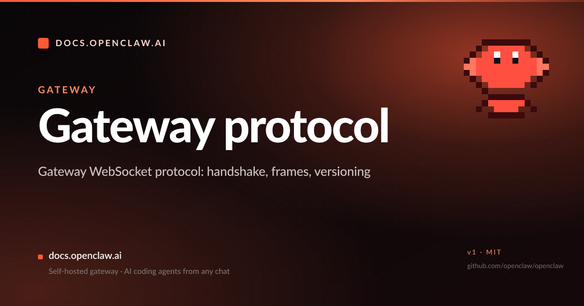 Gateway protocol - OpenClaw