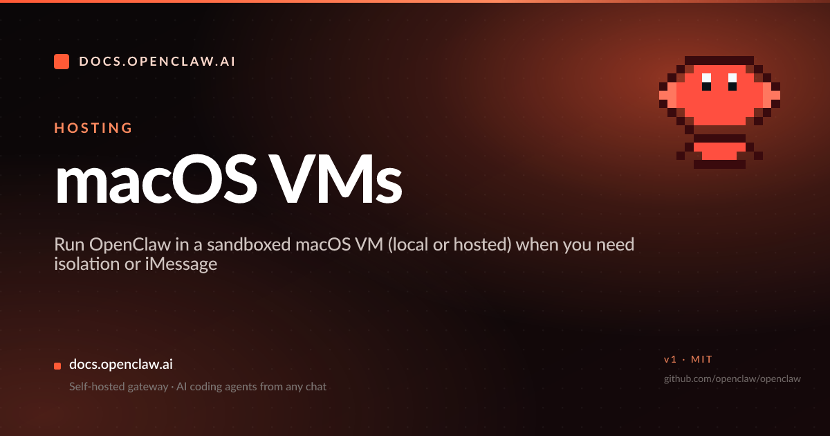 macOS VMs - OpenClaw