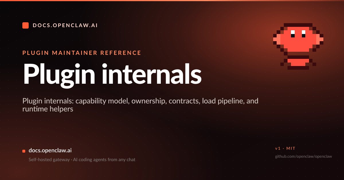 Plugin internals - OpenClaw