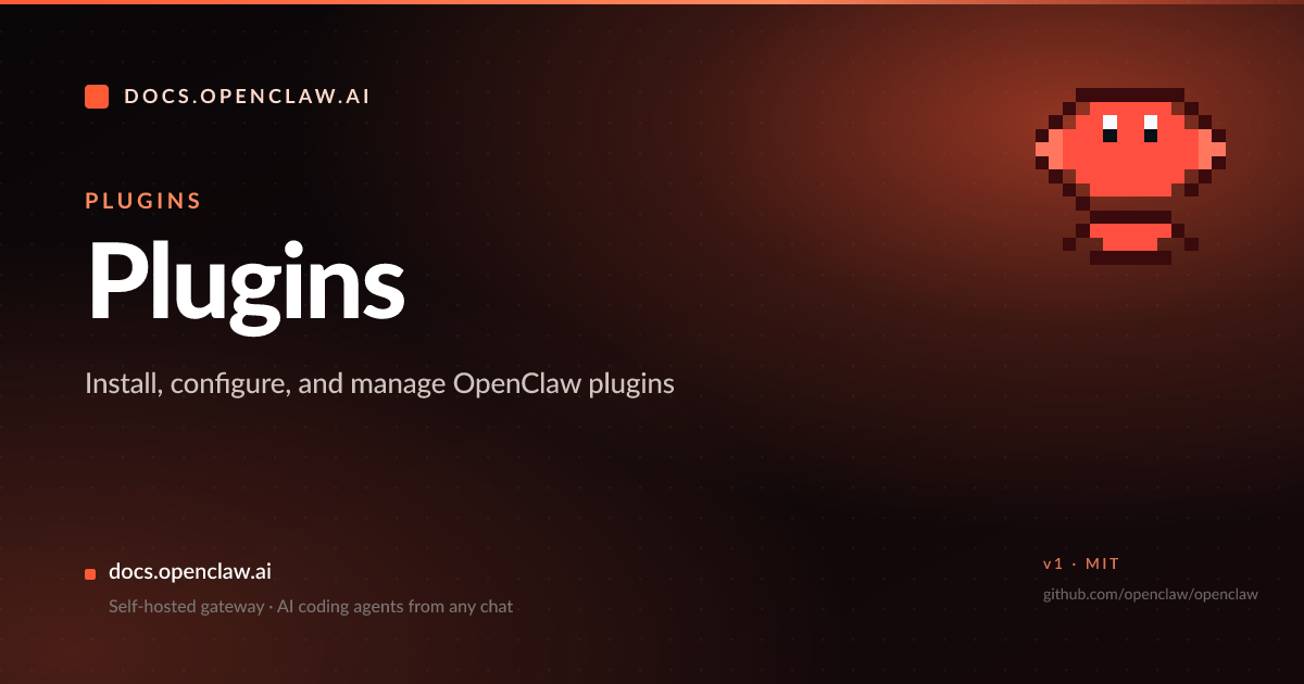 Plugins - OpenClaw
