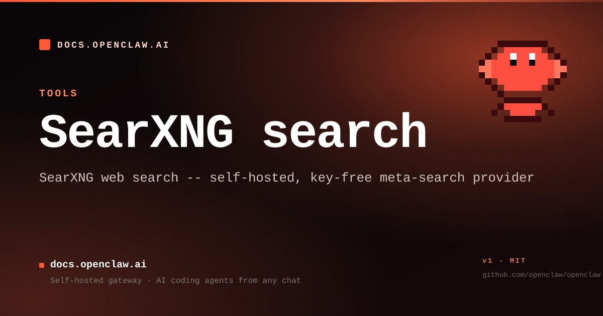 SearXNG search - OpenClaw