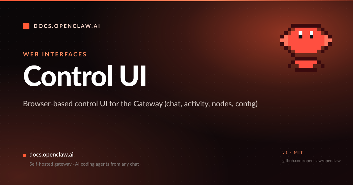 Control UI - OpenClaw